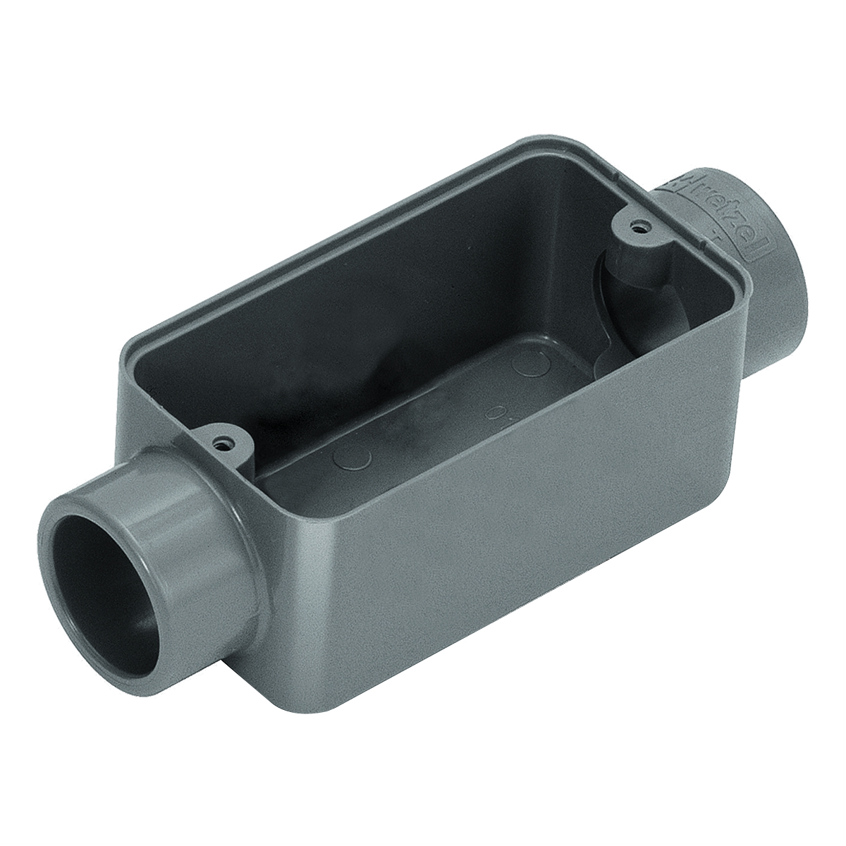 Condulete Tipo C Pvc Fixo 1/2 Cinza Abrigada Conduletzel - Wetzel