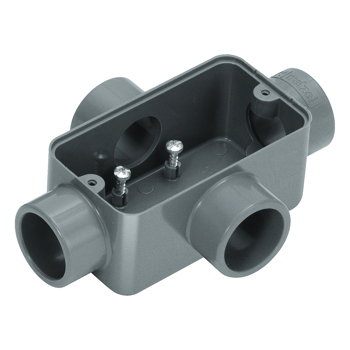 Condulete Tipo X Pvc Fixo 1/2 Cinza Abrigada Conduletzel - Wetzel