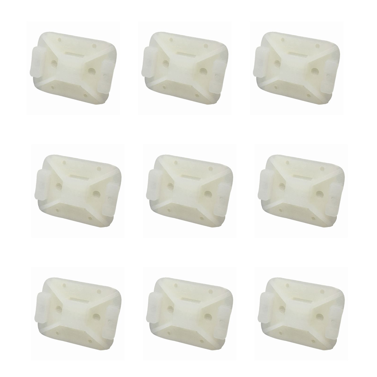 Clips De Fixação Autoadesivo LKcsa Branco 1000 Unidades Hellermann