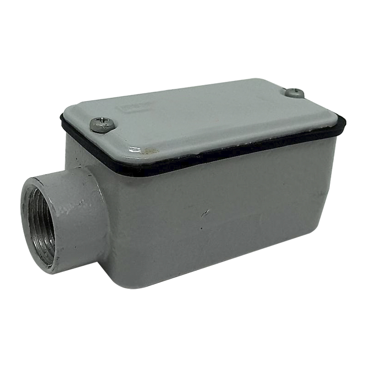 Condulete Fixo Tipo E Aluminio Cinza Com Rosca Npt Tgvp 3/4 Wetzel