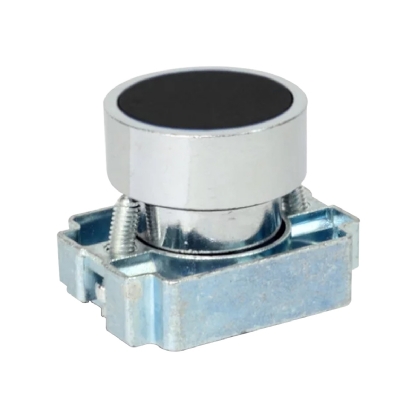 Botão De Impulsão Max Botton Normal Metalico Preto Steck