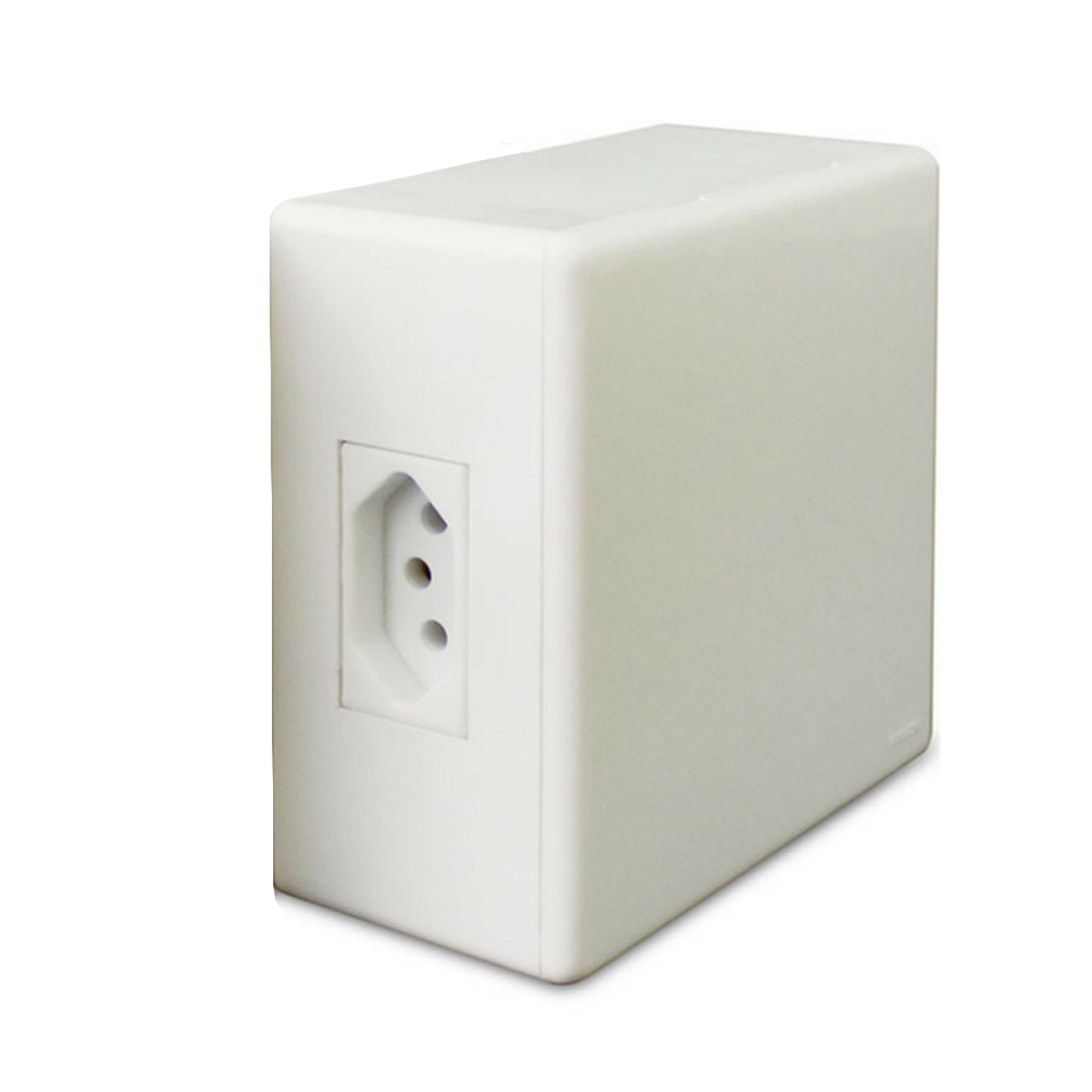 Caixa Sobrepor Pratika Box Tomada 2P+T 20A Branco Steck