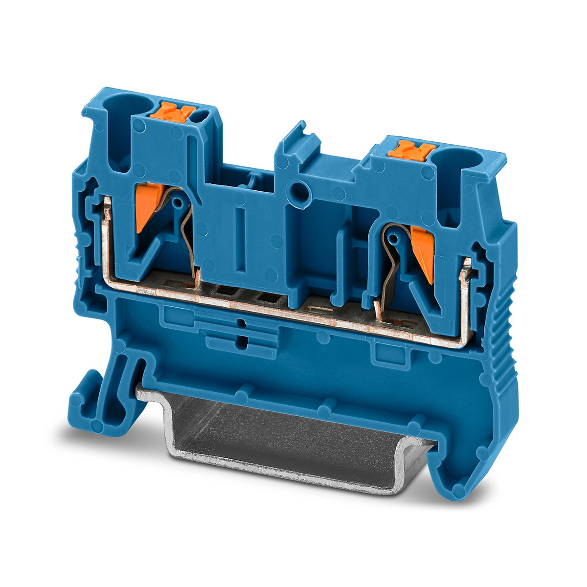 Conector Borne Passagem 2 Conexões 2,50Mm 800V Azul 24A Phoenix