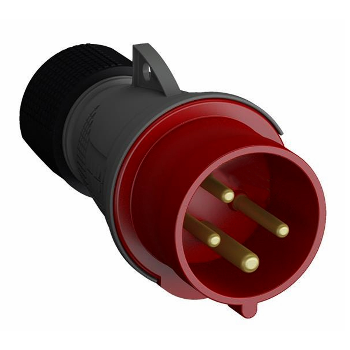 Plug Industrial Macho 3P+T 16A 380/415V 6H Ip44 Vermelho 50/60Hz - Abb