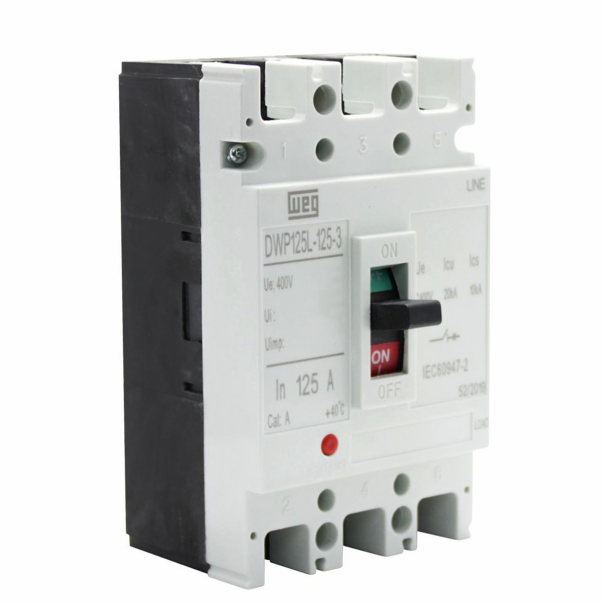 Disjuntor Caixa Moldada Tripolar 60Hz 125A 20Ka 380/400V Dwp Weg