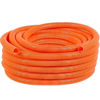 Conduite Flexível Pvc Corrugado 1 Polegada Dn32mm Laranja Rolo Com 25 ...