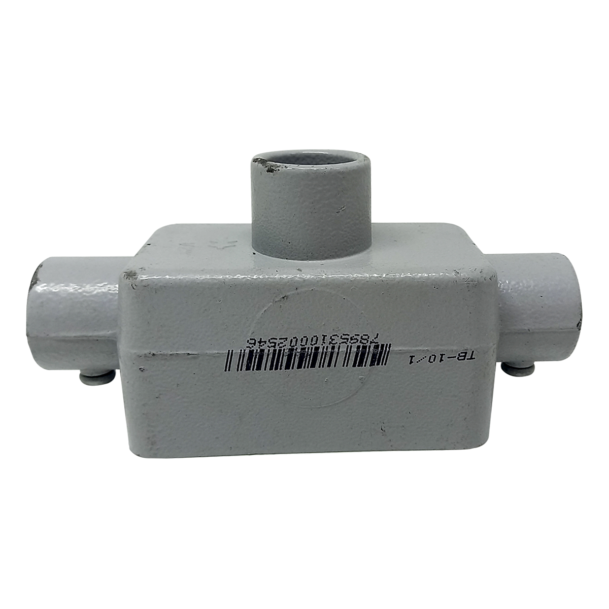 Condulete Tipo Tb Fixo Cinza Alumínio 1/2" Sem Rosca Wetzel