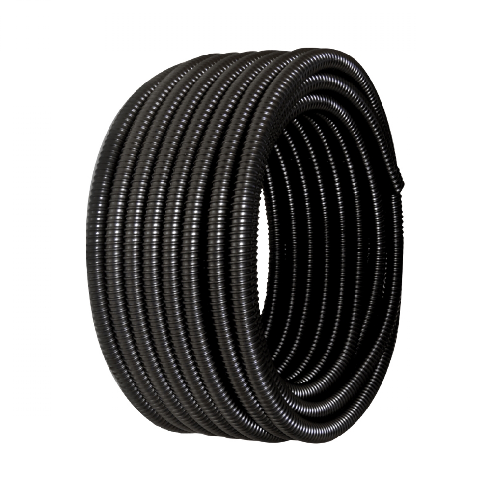 Conduite Flexível Pvc Reforçado Espiralado 1 Polegada Dn32mm Preto Rolo ...