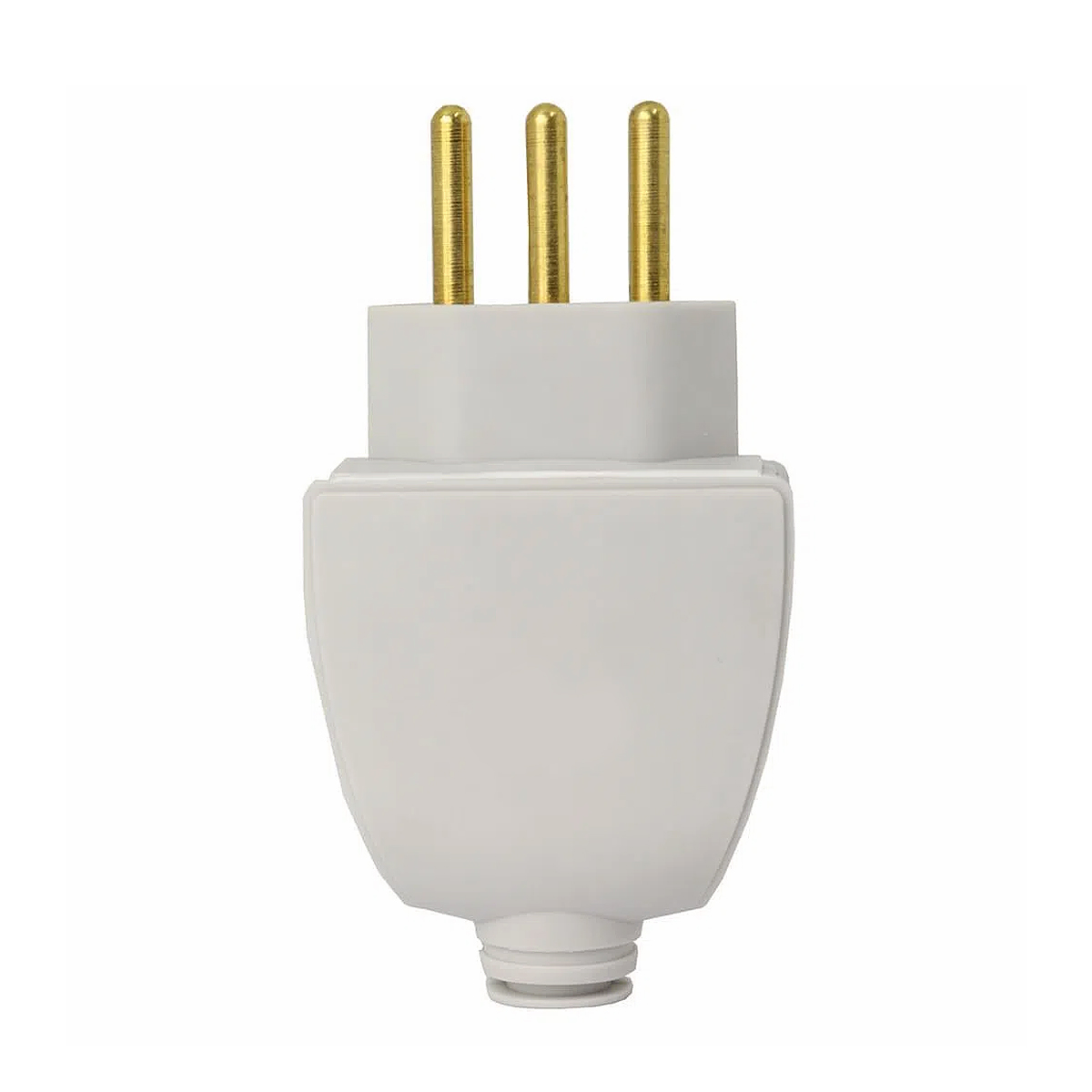 Plug Macho 2P+T Cinza 20A 250V Axial Acessorios Building