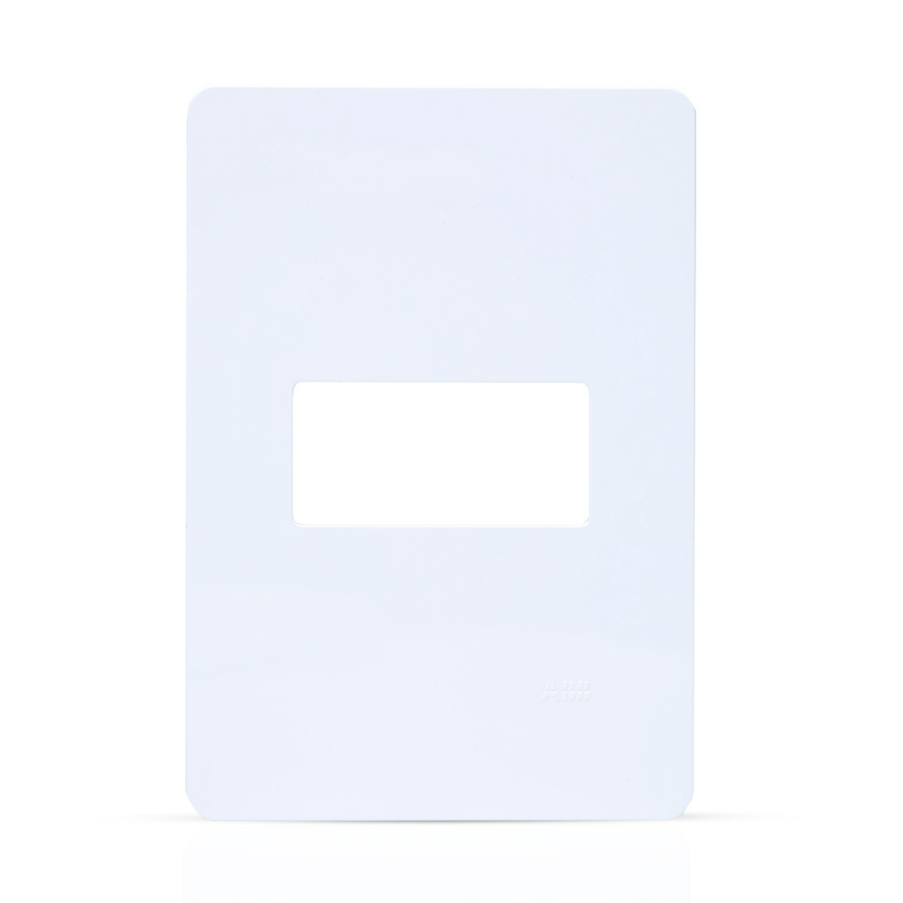 Placa 4x2 Acabamento 1 Posto Horizontal Branca Unno Abb N1371.1 BL