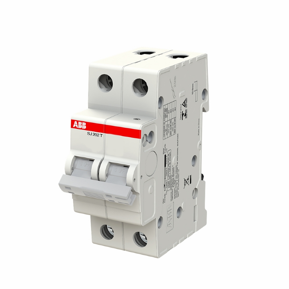 Disjuntor Bipolar Mini Din 440V Curva C 5ka 50A Abb
