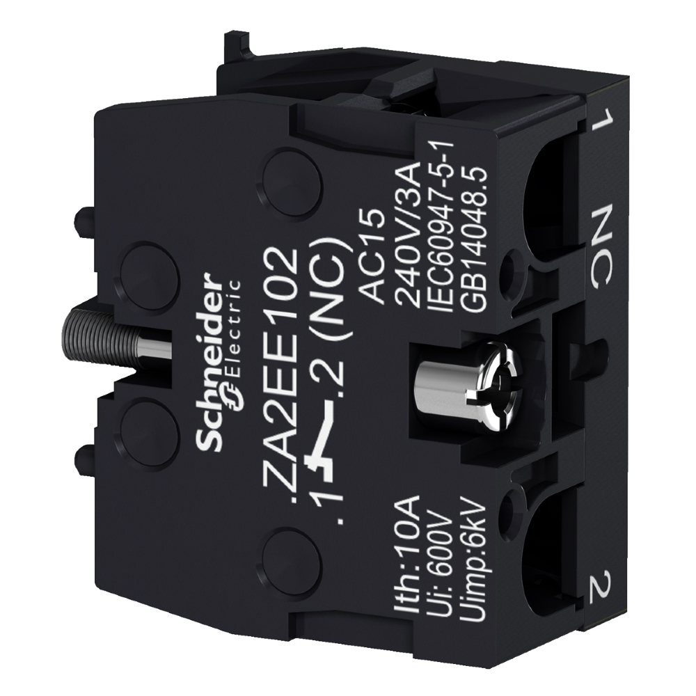 Bloco De Contato Auxiliar 1Na Para Botão Industrial Schneider Electric