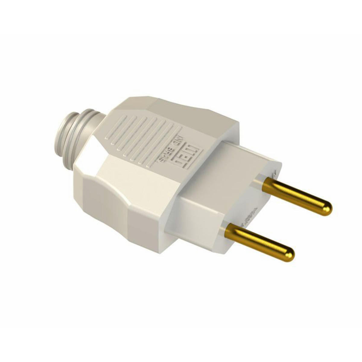 Plug Macho 20A 250V Branco com Prensa Cabo - WEG
