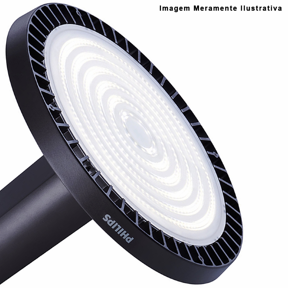 Luminária Industrial Highbay Led Sobrepor Preto 78W 6500K Philips