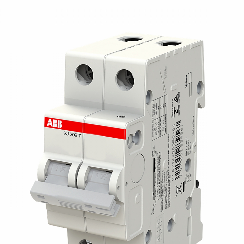 Disjuntor Mini Din 2 Polos Bipolar 10A 5ka Curva C 440V Abb